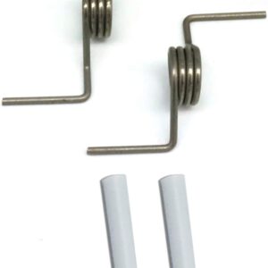 [DA81-01345B Spring OEM Mania] DA81-01345B 2-PACK NEW OEM Produced for SAMSUNG Refrigerator French Door Springs and 2 White Sleeve Pin Set Replacement Part