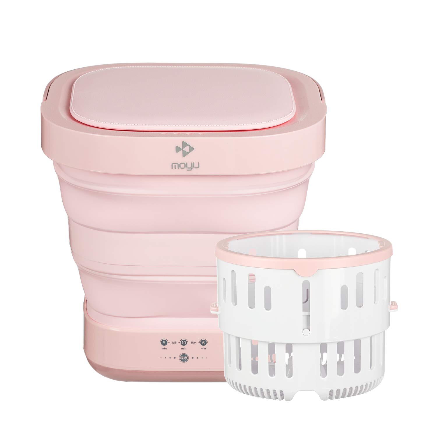 Mini Portable Washer and Spin Dryer-Super Energy Saving"40W",Small Foldable Washing Machine for Baby Clothes,Underwear,Sock in Travel Apartments,Fully Automatic