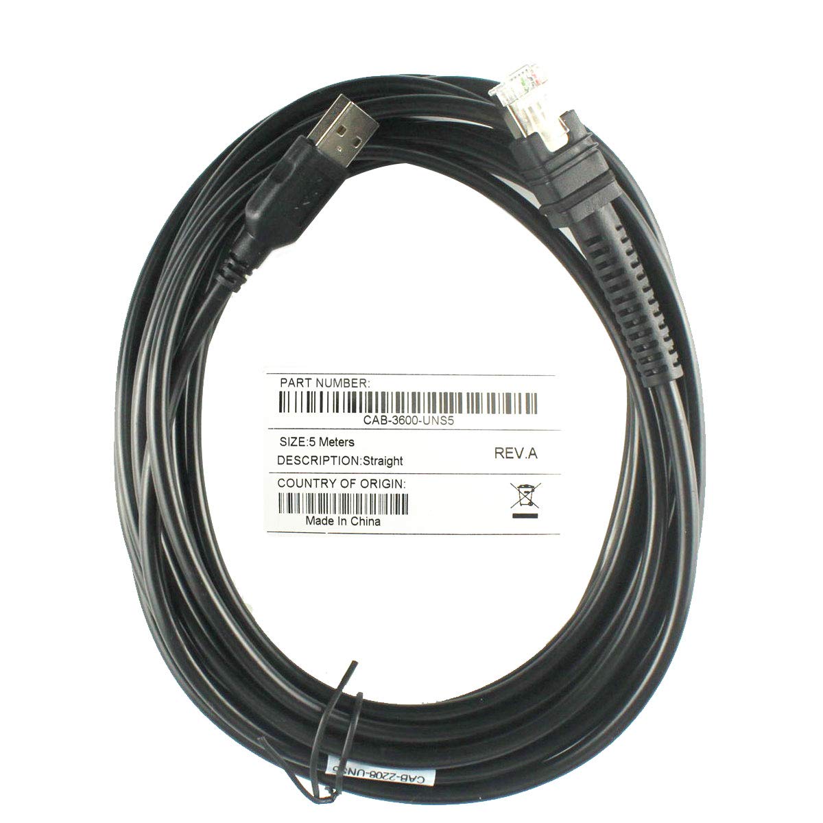 15FT USB Cable for Motorola Symbol LI3608 LI3678 DS3608 DS3678 Barcode Scanner USB Type A