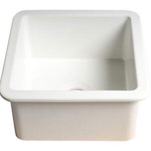 ALFI brand ABF1818S-W Kitchen Sink, White