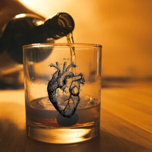 AGMdesign, Human Heart Anatomy Whiskey Glass, Unique gift for Physician, Nurse, Neighbor, Coworker, Friend, Boss, Anatomy Of Heart Art, Heart Drawing