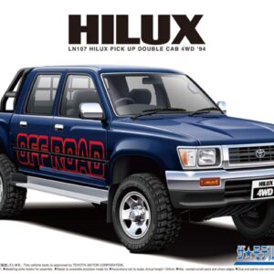 Aoshima Toyota LN107 Hilux Pickup Double Cab 4WD ’94 1:24 Scale Model Kit