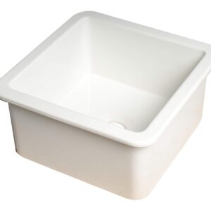 ALFI brand ABF1818S-W Kitchen Sink, White