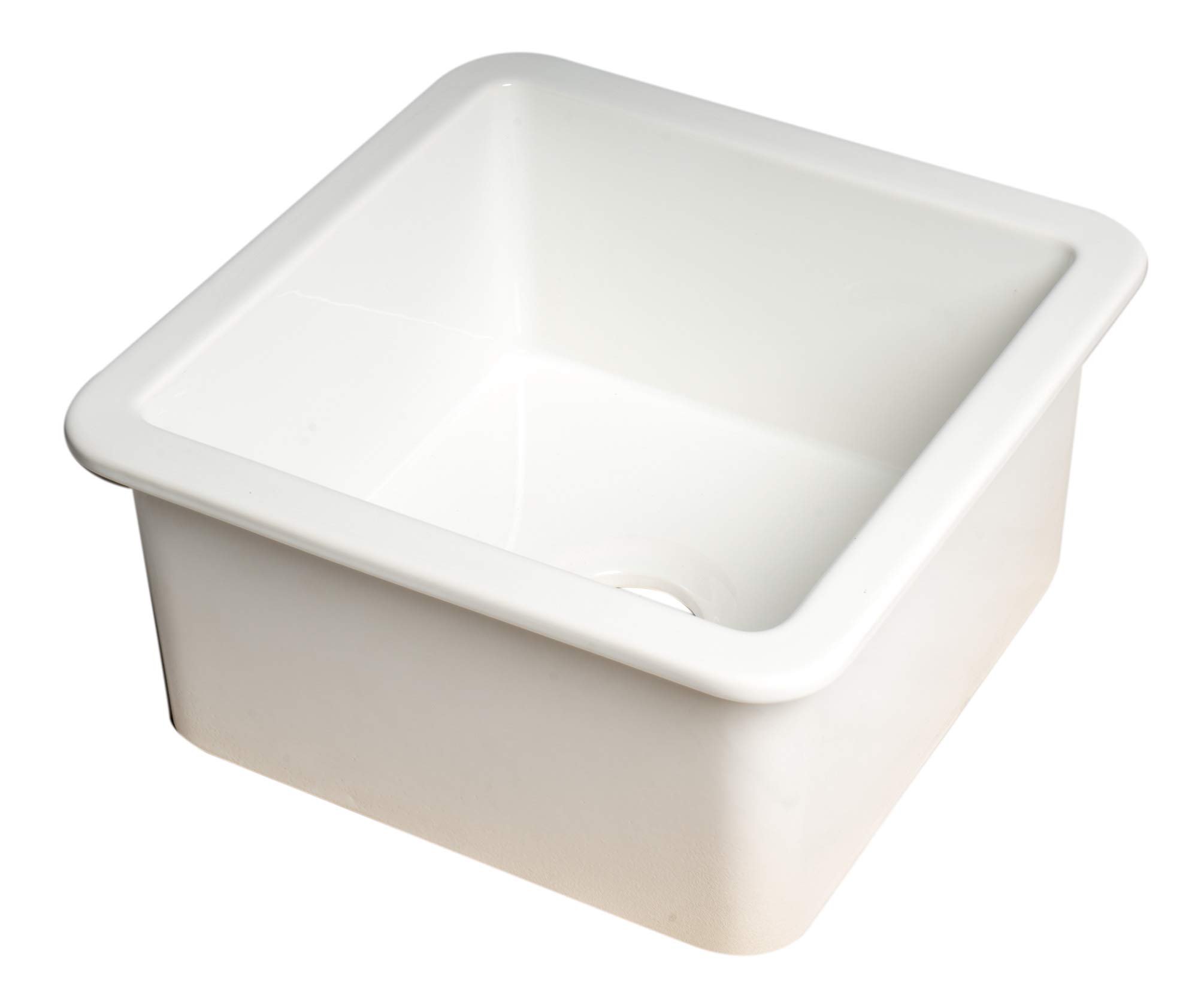 ALFI brand ABF1818S-W Kitchen Sink, White