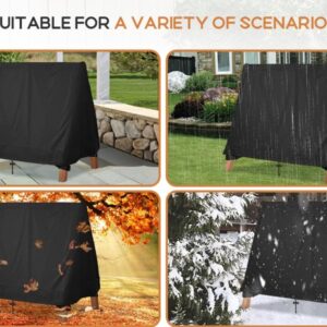 boyspringg Outdoor Swing Cover, A Frame Swing Cover 72x67x55 Inches, Patio Swing Cover Waterproof for Outdoor Furniture (Black)