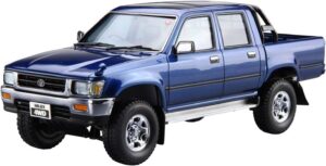 aoshima toyota ln107 hilux pickup double cab 4wd ’94 1:24 scale model kit