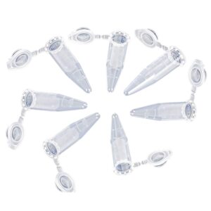 500 pieces plastic centrifuge tube with snap cap, 1.5ml micro test tubes clear conical microtube sample vial for laboratory