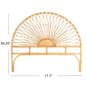 Creative Co-Op Rattan Sunrise Design, King-Size Headboard