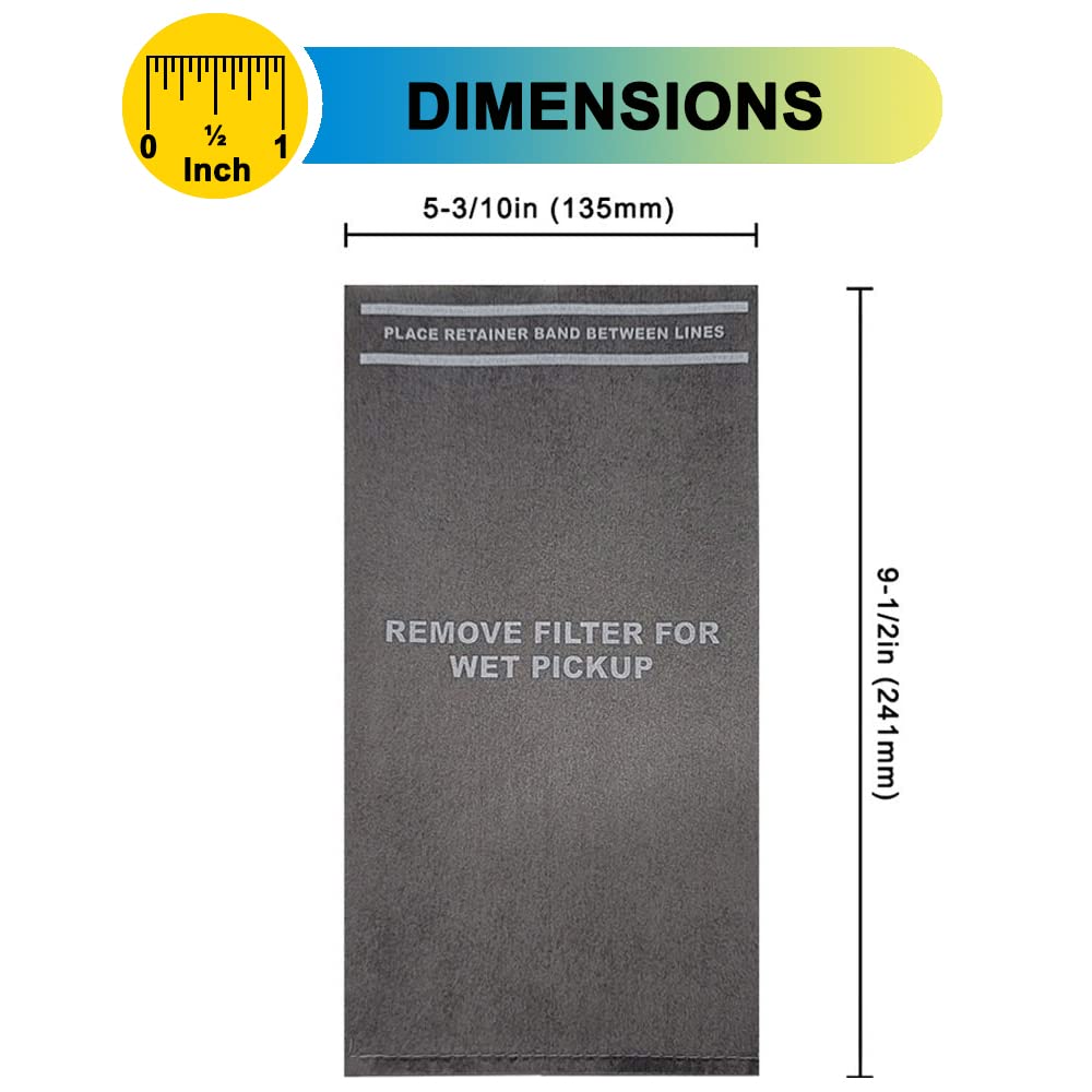 SpaceTent CMXZVBE38737 Shop Vac Filter Bags, compatible with CRAFTSMAN 2 and 2.5 Gallon Wet/Dry vacs, 5 Pack CRAFTSMAN Clean and Carry 2 gallon filter, 9-38737