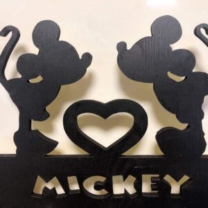 KL Mick Door Hooks,Disney Mickey Mouse Cartoon Animation Coat Hooks,Key Holder,Key Hanger for Wall、Entryway and Living Room,Gift,5 Hooks Holder (a5)