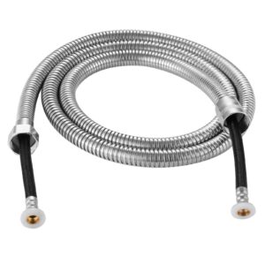 tuxbaway shower hose 59 inch, flexible stainless steel tube for handheld shower heads, bidet hose replacement for handheld toilet sprayer