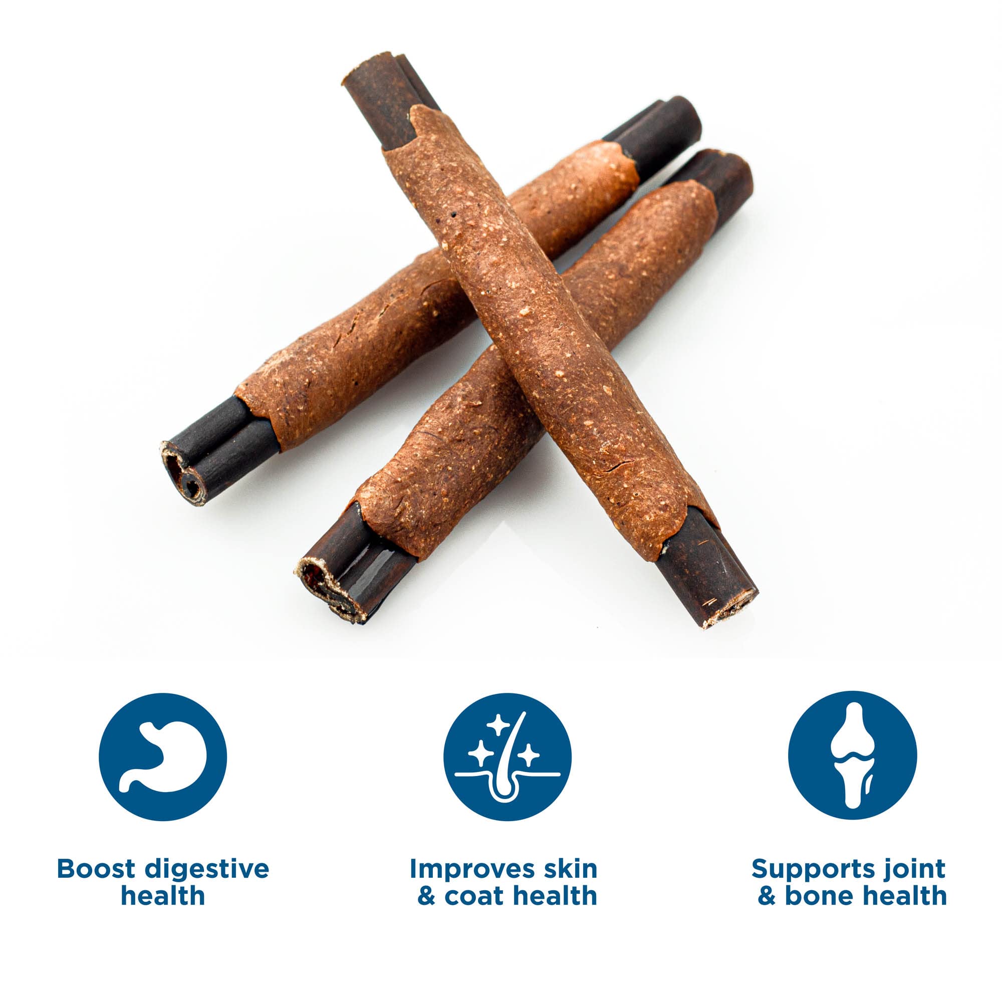 Best Bully Sticks All Natural Dog Chews - 6 Inch Chicken Wrapped Beef Collagen Sticks - USA Baked & Packed - Easily Digestible, Limited Ingredient, Rawhide Alternative Dog Chew - 5 Pack