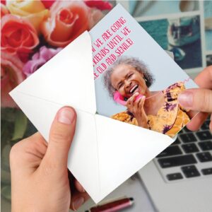 NobleWorks - 1 Funny Card for Birthdays - Grandparents Humor, Bday Notecard Stationery - Old Friends C9344BDG-ET