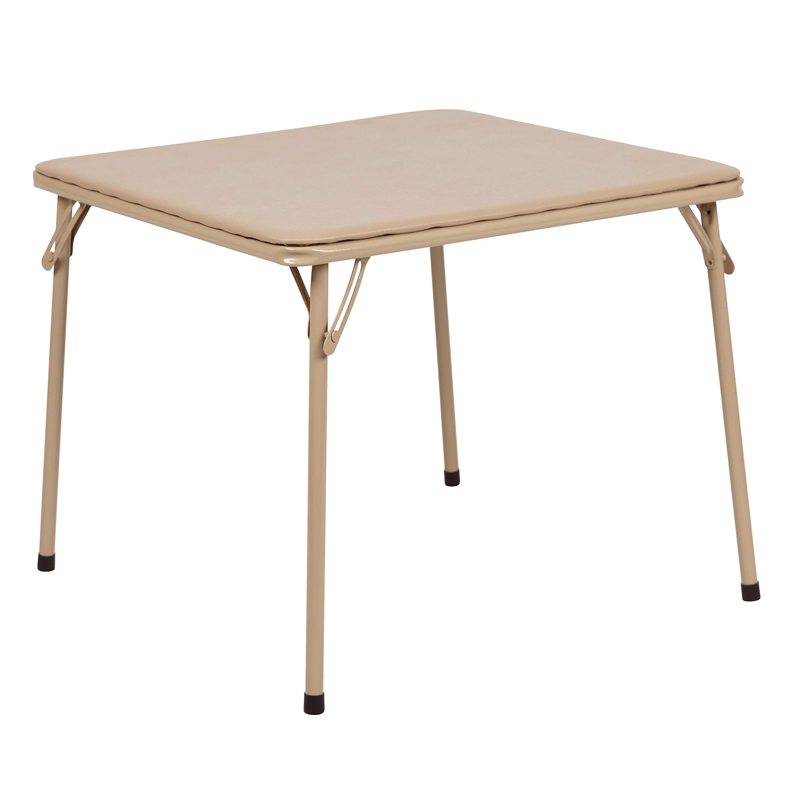 EMMA + OLIVER Kids Tan Folding Game and Activity Table - Toddler Table for Daycare Center