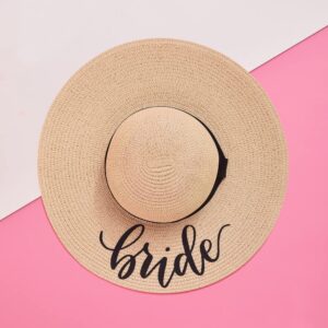 xo, Fetti Bachelorette Party Decorations Tan Bride Sun Hat | Neutrals Bridal Shower Gift, Bridesmaid Favors, Bride to Be