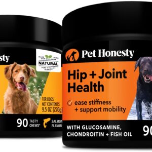 PetHonesty Allergy Support + Hip & Joint Health Soft Chew Bundle - Skin & Seasonal Pollen Allergies - Itch Relief for Dogs - Joint Support, Chondroitin, MSM, Turmeric, Pet Joint Pain Relief Vitamin