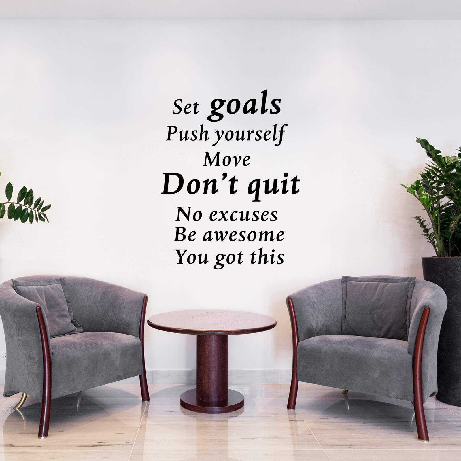 2 Sheets Motivational Wall Decals Vinyl Inspirational Quotes Stickers Together Everyone Achieves More Office Positive Sayings Wall Decals for Office Classroom Team Gym Home Bedroom Decor