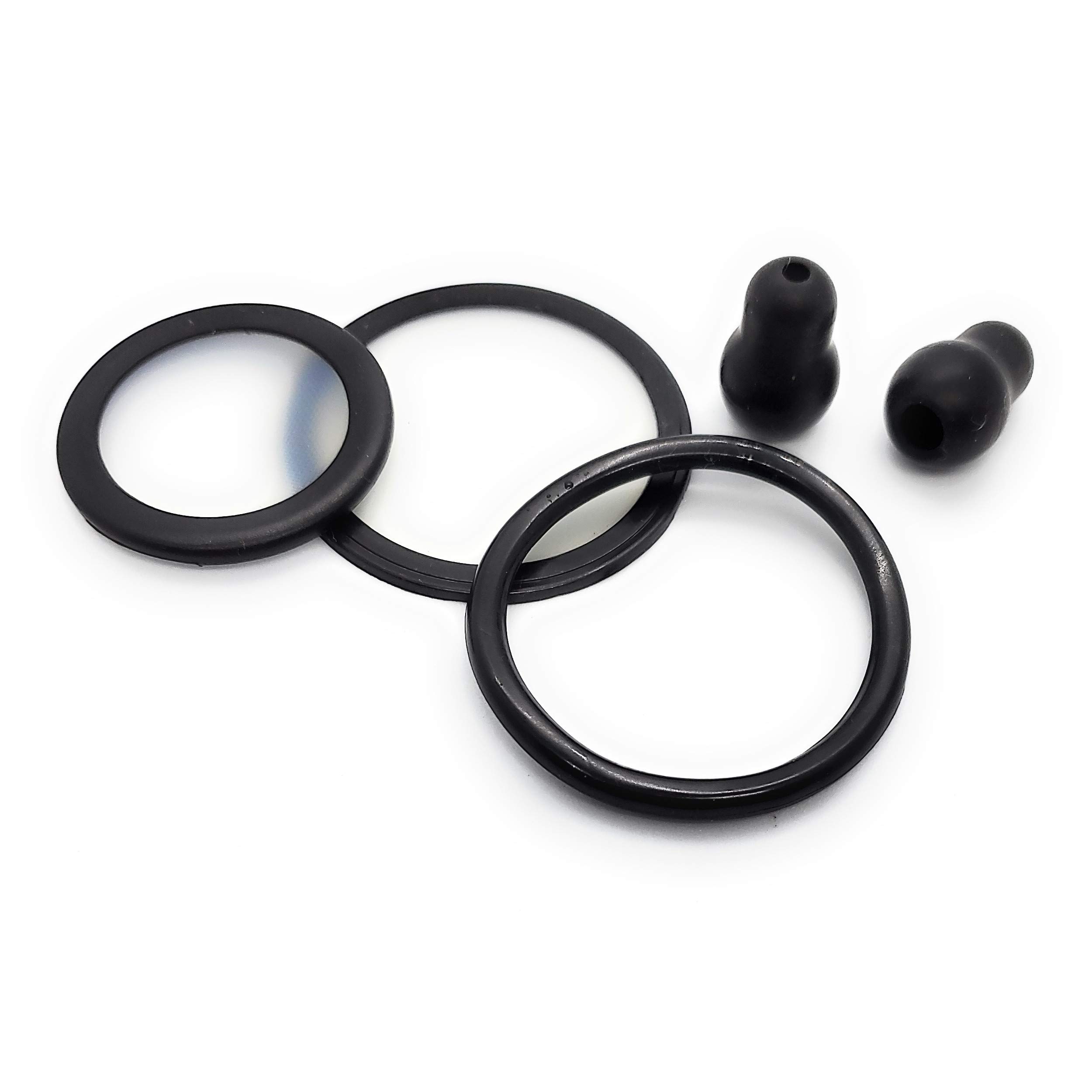 Adult + Pediatric Diaphragm and Adult Rim Assembly. Replacement for Cardiology III (3) + 2 Extra Ear Pieces. Compatible with Littmann and Other Stethoscopes