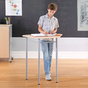 Guidecraft Standing Modular Desk for Adults and Kids: Adjustable Height Desk with Metal Legs for Home, Office, Classrooms and More