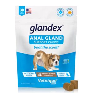 Dermabliss Allergy Chews 30 Ct and Glandex Anal Gland Support Chews 30 Ct Bundle Dog Vitamins & Supplements, Anal Gland Dog Treats with Probiotics, Dog Allergies Skin Treatment Soft Chew