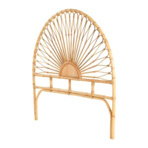 Creative Co-Op Rattan Sunrise Design, King-Size Headboard