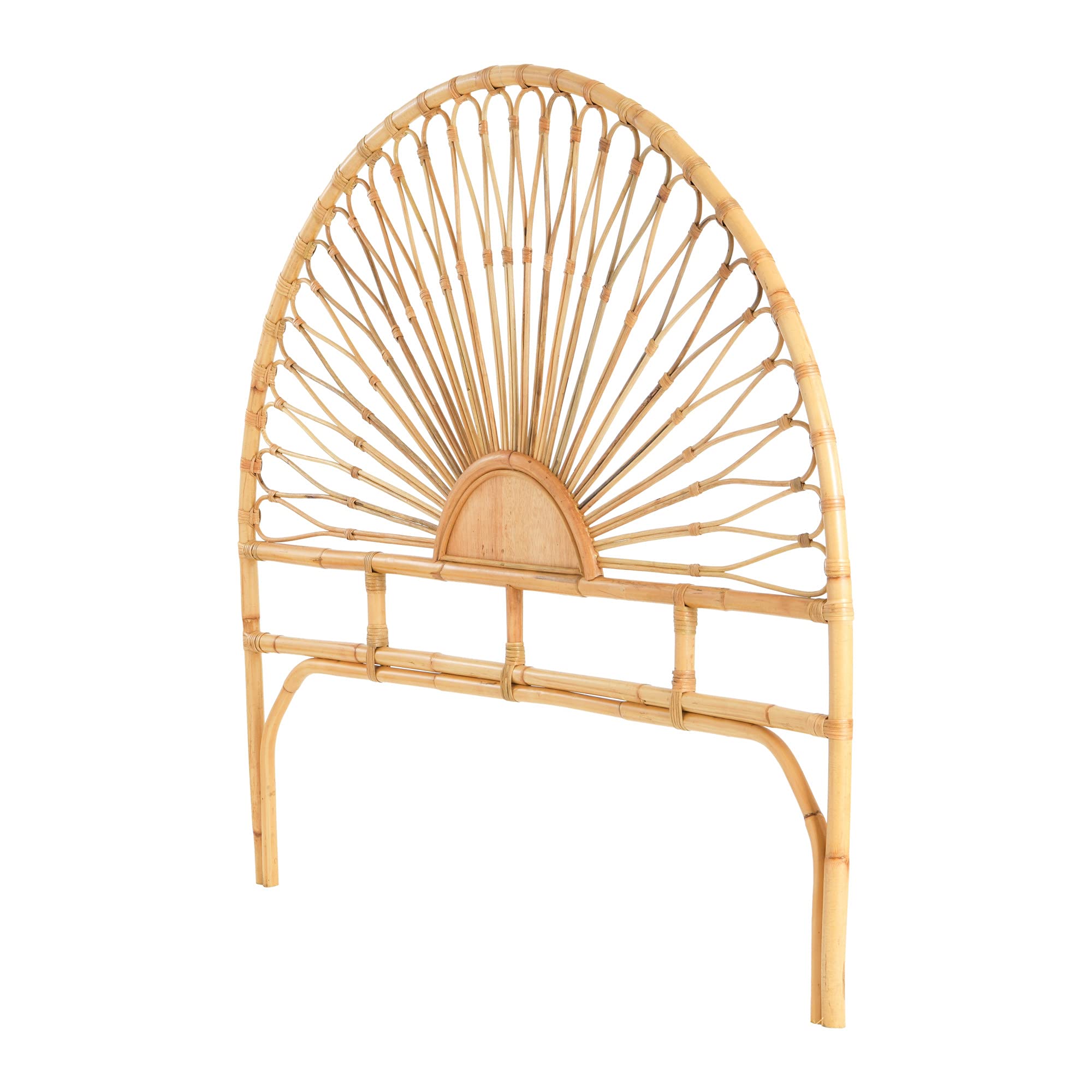 Creative Co-Op Rattan Sunrise Design, King-Size Headboard