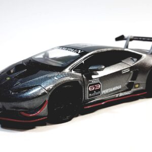 Kinsmart Lamborghini Charcoal Gray Huracan LP 620-2 Super Trofeo 136 Scale Diecast Car , SMALL