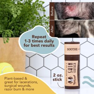 Natural Dog Company Skin & Coat Essentials Bundle, Skin & Coat Supplement + Skin Soother Healing Balm, Promotes Healthy Skin & Coat and Relieves Dry, Itchy Skin