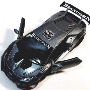 Kinsmart Lamborghini Charcoal Gray Huracan LP 620-2 Super Trofeo 136 Scale Diecast Car , SMALL