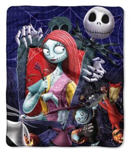 disney nightmare before christmas jack skellington sally and the gang silk touch throw blanket 50" x60" (127cm x 152cm)