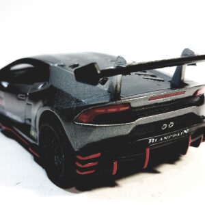 Kinsmart Lamborghini Charcoal Gray Huracan LP 620-2 Super Trofeo 136 Scale Diecast Car , SMALL