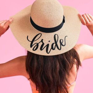 xo, Fetti Bachelorette Party Decorations Tan Bride Sun Hat | Neutrals Bridal Shower Gift, Bridesmaid Favors, Bride to Be