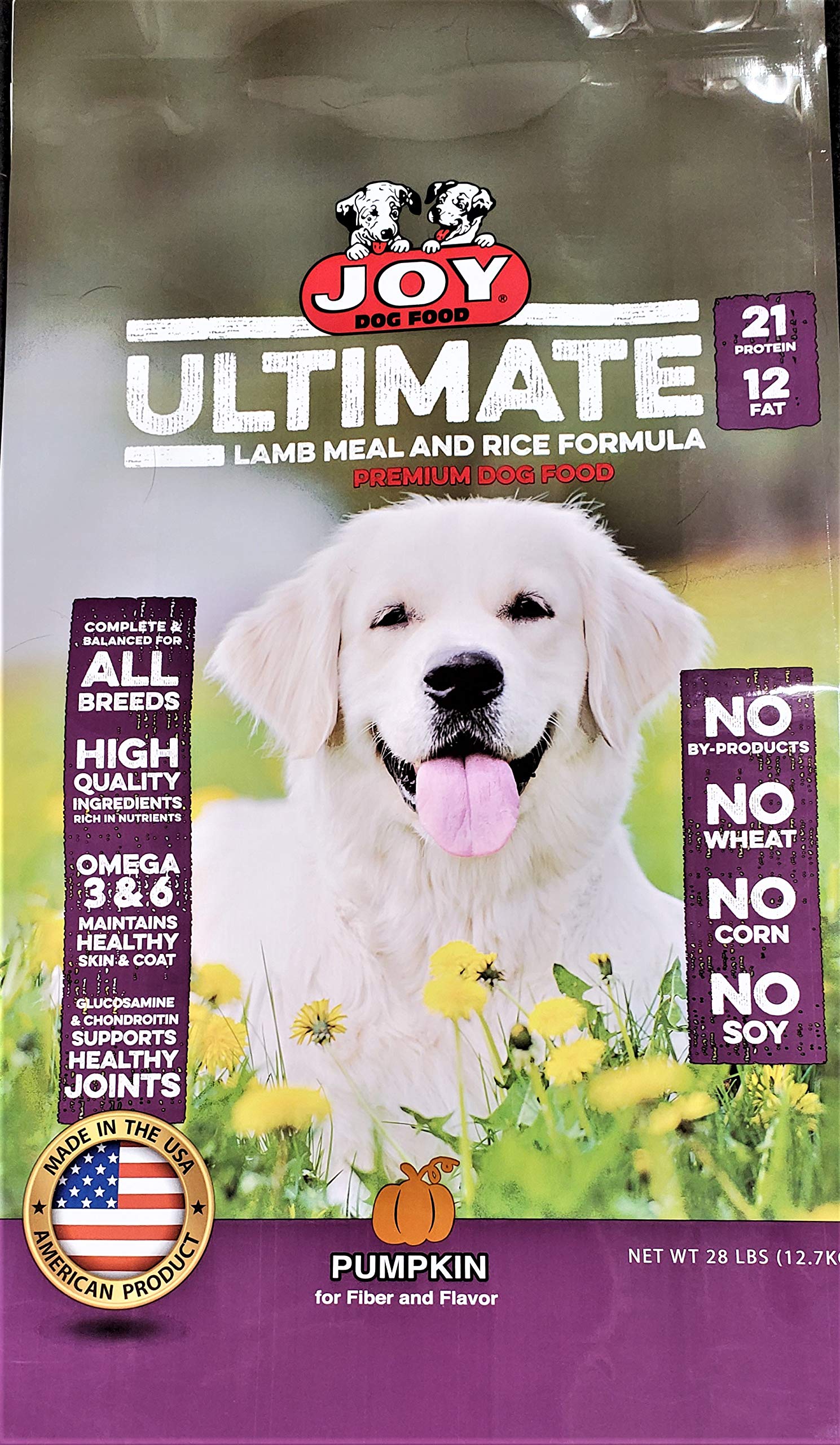 Joy Dog Food Ultimate Lamb and Rice, Maroon (50138)