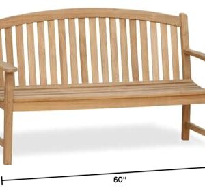 Douglas Nance Monaco 5' Teak Bench