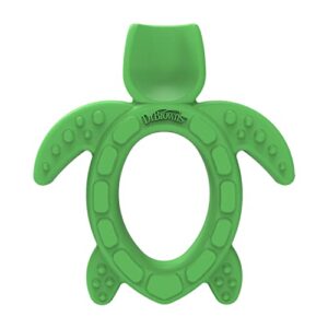 dr. brown's silicone starter spoon and teether for babies and infants, turtles, 1 pack, 4m+