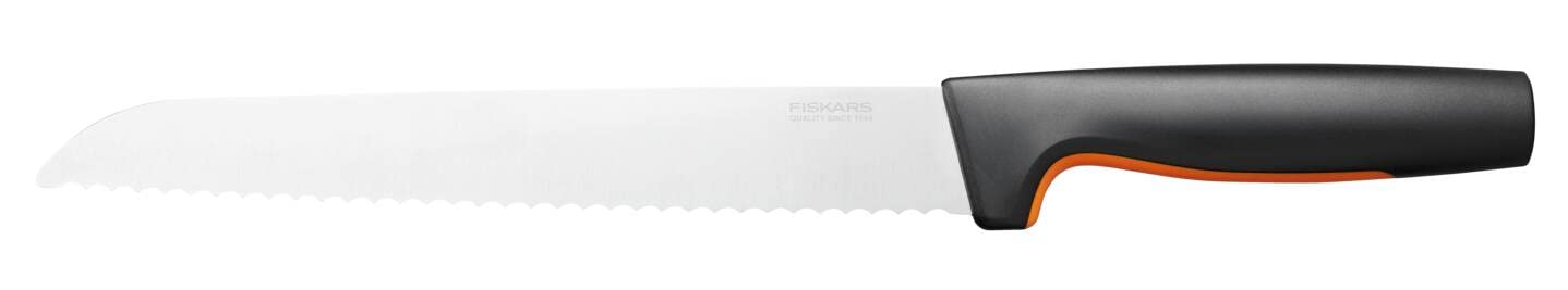 Fiskars Bread Knife, Functional Form, Total Length: 34 cm, Japanese Stainless Steel/Plastic, 1057538