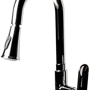 ALFI brand ABKF3480-PC Kitchen Faucet, 15.25"H, Polished Chrome