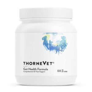 thornevet gut health formula – gastrointestinal support for dogs, cats & horses, 180 soft chews