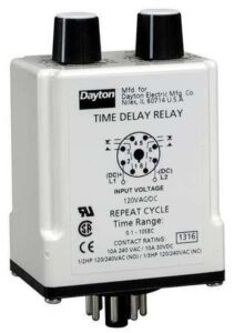 time delay relay,24vac/dc,10a,dpdt