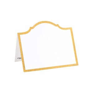 caspari arch die-cut place name cards in gold foil - 8 per package