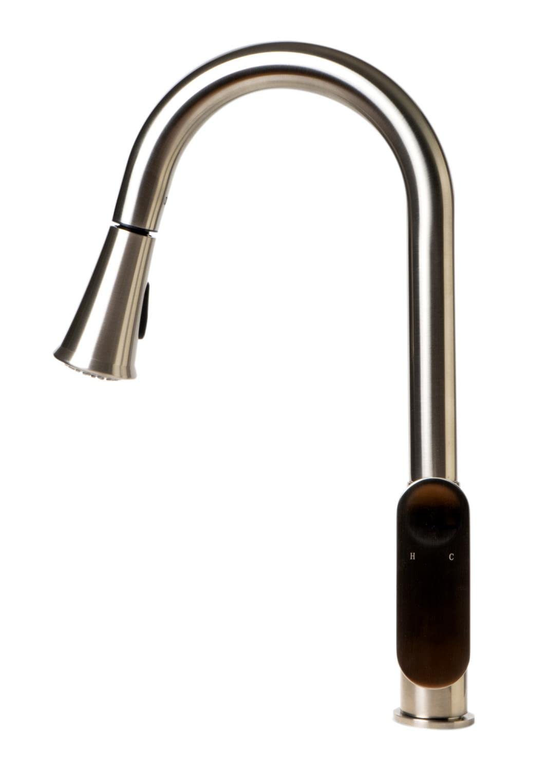 ALFI brand ABKF3480-BN Kitchen Faucet, 15.25"H, Brushed Nickel