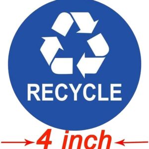 Recycle Sticker Trash Bin Label-Compost Sticker Garbage Waste from Recycling Indoor & Outdoor,Great for Plastic Trash Cans,Use at Kitchen &Office