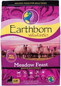 earthborn holistic meadow feast grain-free natural dry dog food, 12.5 lb