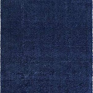 Unique Loom Solo Collection Area Rug - Calabasas (4' 1" x 6' 1" Rectangle, Navy Blue)