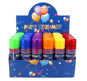 los angeles superstore 24 pack of party string streamers cans - fun crazy party supply for celebrations