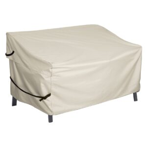 porch shield patio 3-seater sofa cover - waterproof outdoor couch deep seat sofa cover 86w x 38d x 35h inch, beige