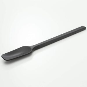 MUJI 82932423 Silicone Jam Spoon, Approx. 7.5 inches (19 cm), Black