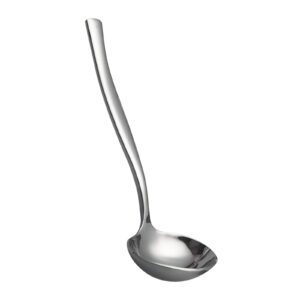 Vababa 4-Piece Stainless Steel Gravy Soup Spoon, Small Soup Ladle Set