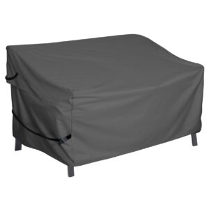 porch shield patio 3-seater sofa cover - waterproof outdoor couch deep seat sofa cover 86w x 38d x 35h inch, black