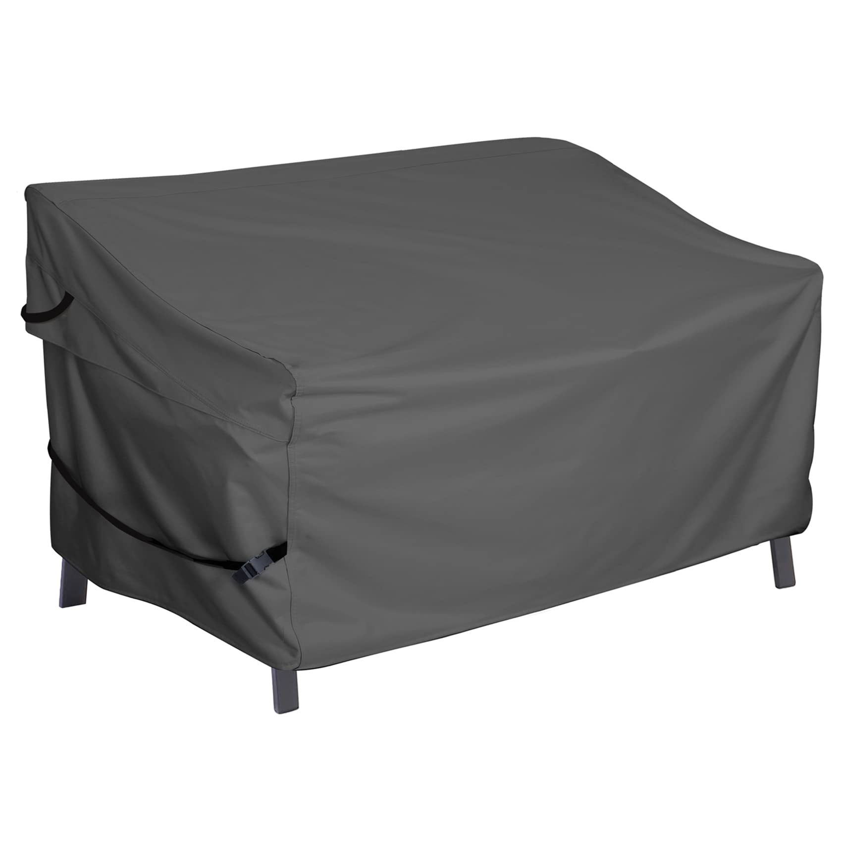 Porch Shield Patio 3-Seater Sofa Cover - Waterproof Outdoor Couch Deep Seat Sofa Cover 86W x 38D x 35H inch, Black